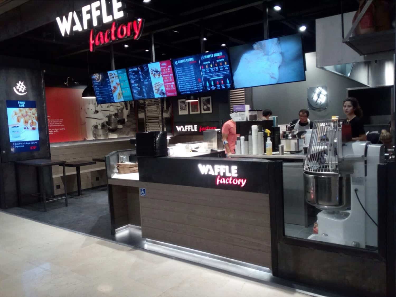 Waffle Factory met ses points de vente à l’arrêt